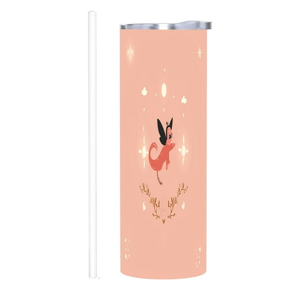 20 oz Stainless Steel Insulated Tumbler - Whimsical Pink Design with ...
