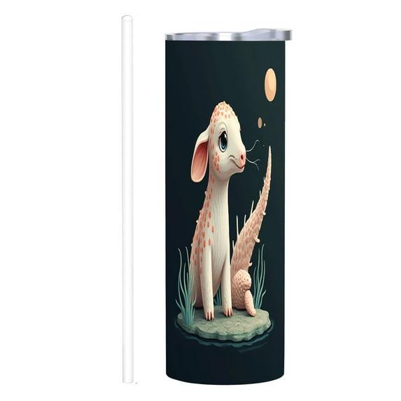 20 oz Stainless Steel Insulated Tumbler - Whimsical Sheep Design with ...