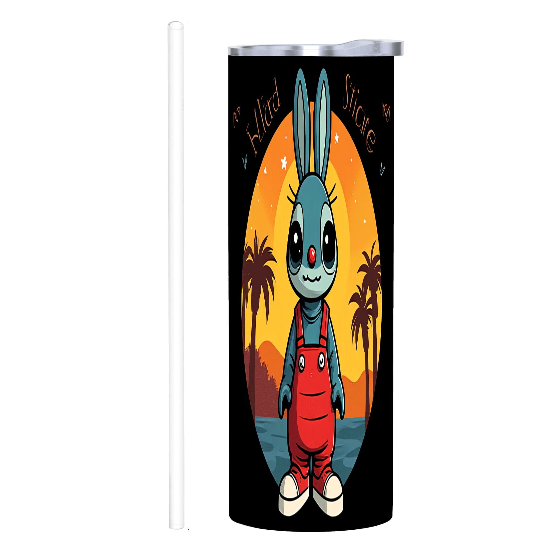 20 oz Stainless Steel Insulated Tumbler - Wild Side Cartoon Rabbit ...