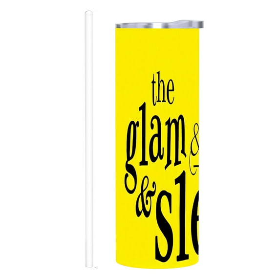 20 oz Stainless Steel Insulated Tumbler - Yellow with Playful ' the ...