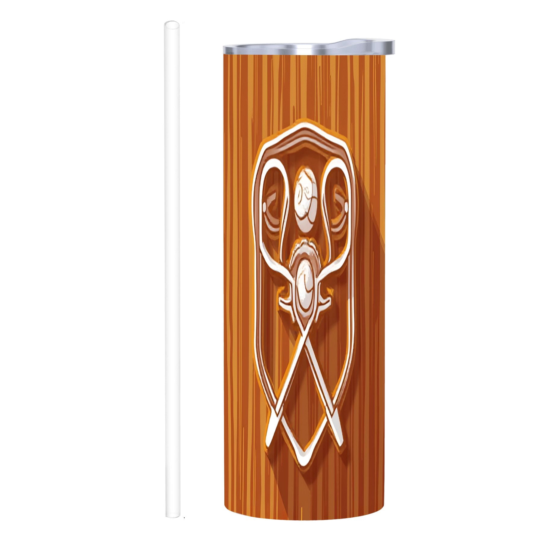 20 oz Stainless Steel Insulated Tumbler with Abstract Face Design ...