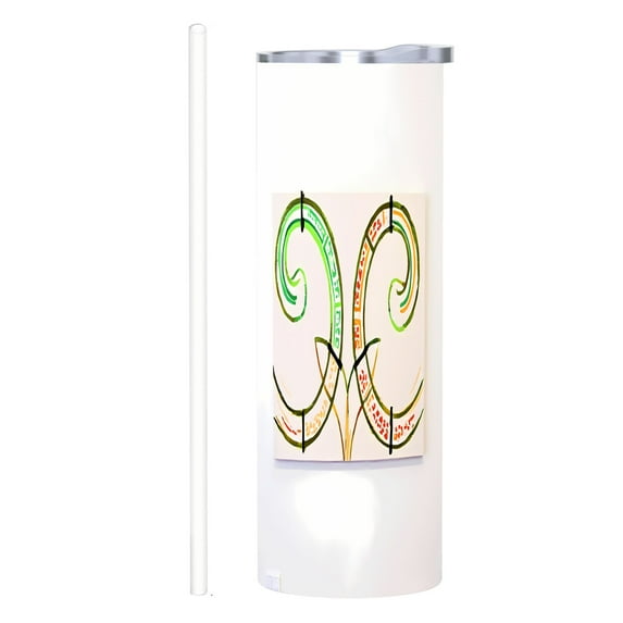 20 oz Stainless Steel Insulated Tumbler with Artistic Swirling Design ...