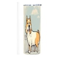 20 oz Stainless Steel Insulated Tumbler with Cheerful Dog Design Sky ...