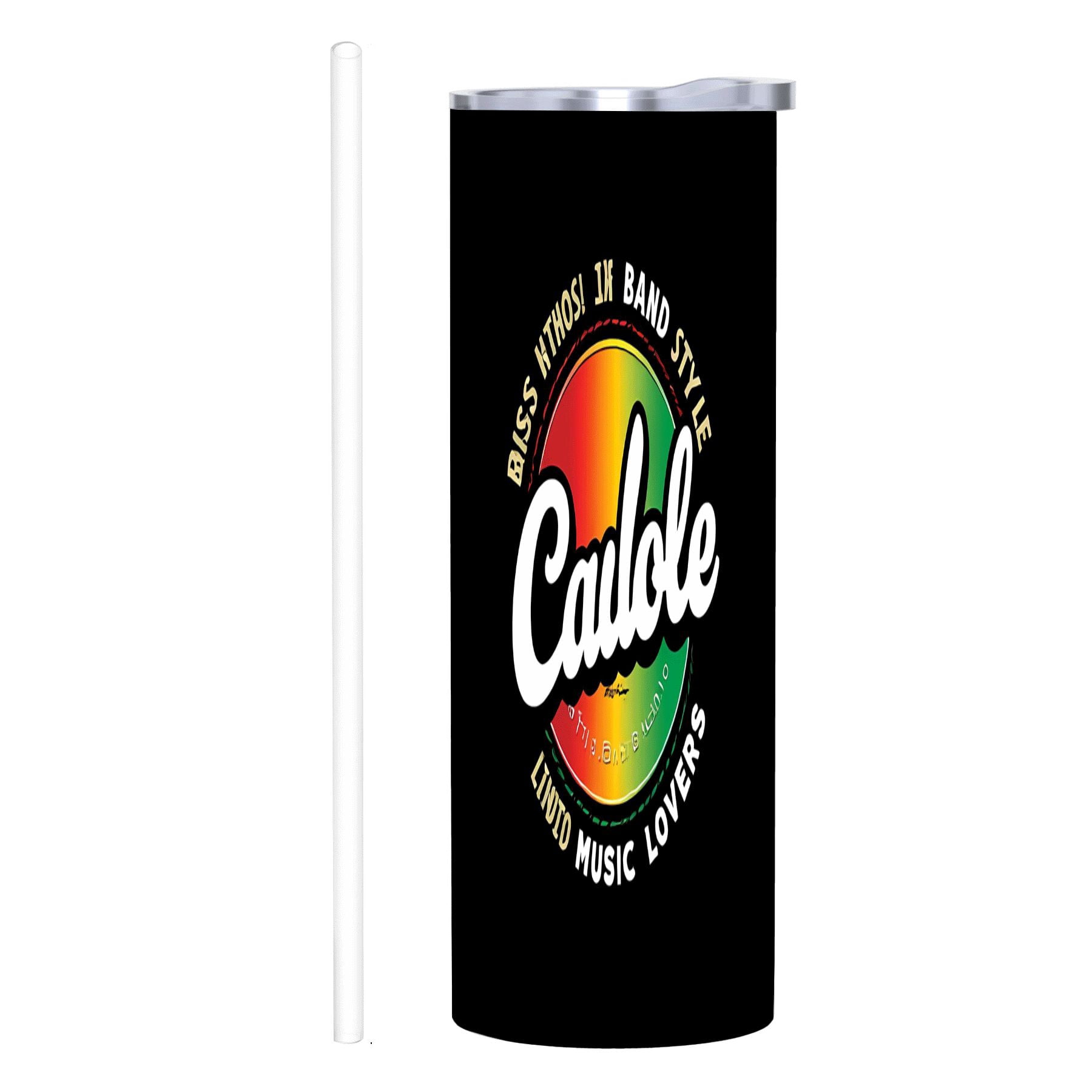 20 oz Stainless Steel Insulated Tumbler with Colorful ' Caulole ...