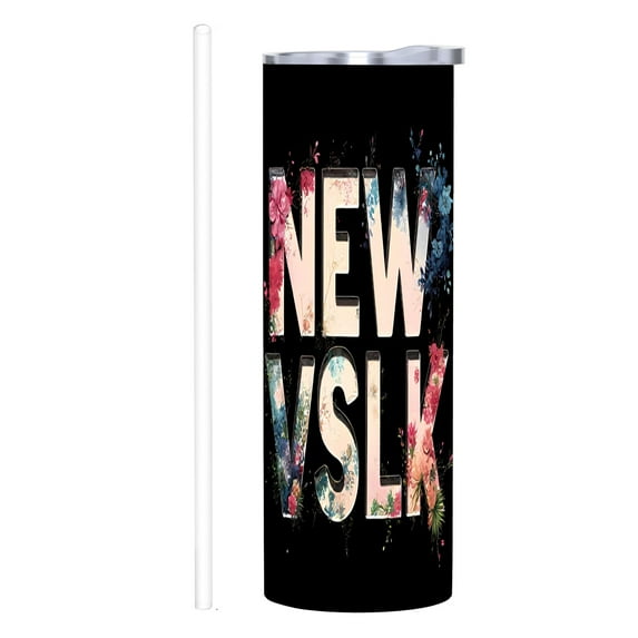 20 oz Stainless Steel Insulated Tumbler with Colorful ' NEW VSLK ...