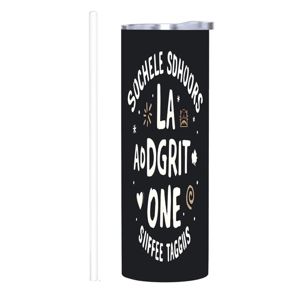 20 oz Stainless Steel Insulated Tumbler with Decorative Stars & Hearts ...