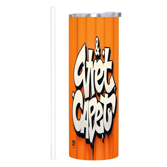 20 oz Stainless Steel Insulated Tumbler with Graffiti Design Lids ...