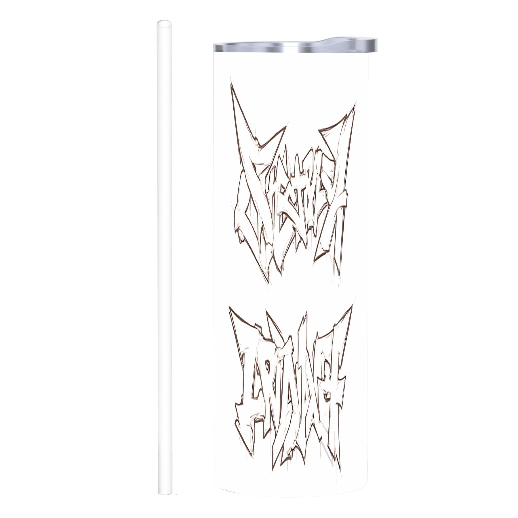 20 oz Stainless Steel Insulated Tumbler with Graffiti Design Metallic ...