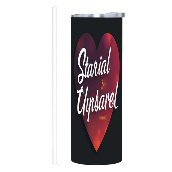20 oz Stainless Steel Insulated Tumbler with Heart Design ' Stariial ...