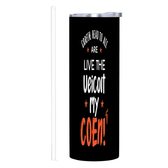 20 oz Stainless Steel Insulated Tumbler with Humorous Message & Stars ...