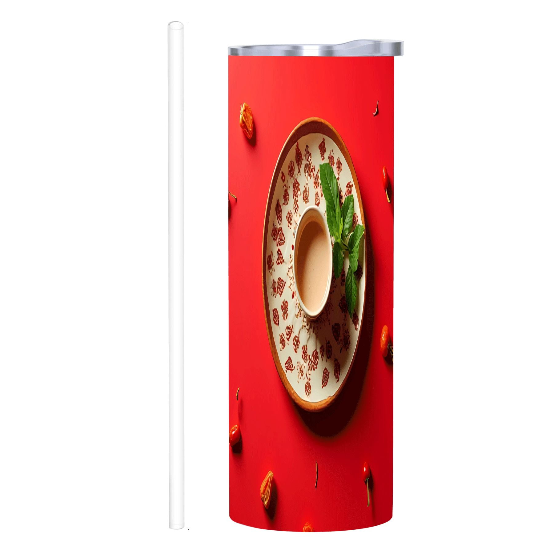 20 oz Stainless Steel Insulated Tumbler with Intricate Pattern Design ...