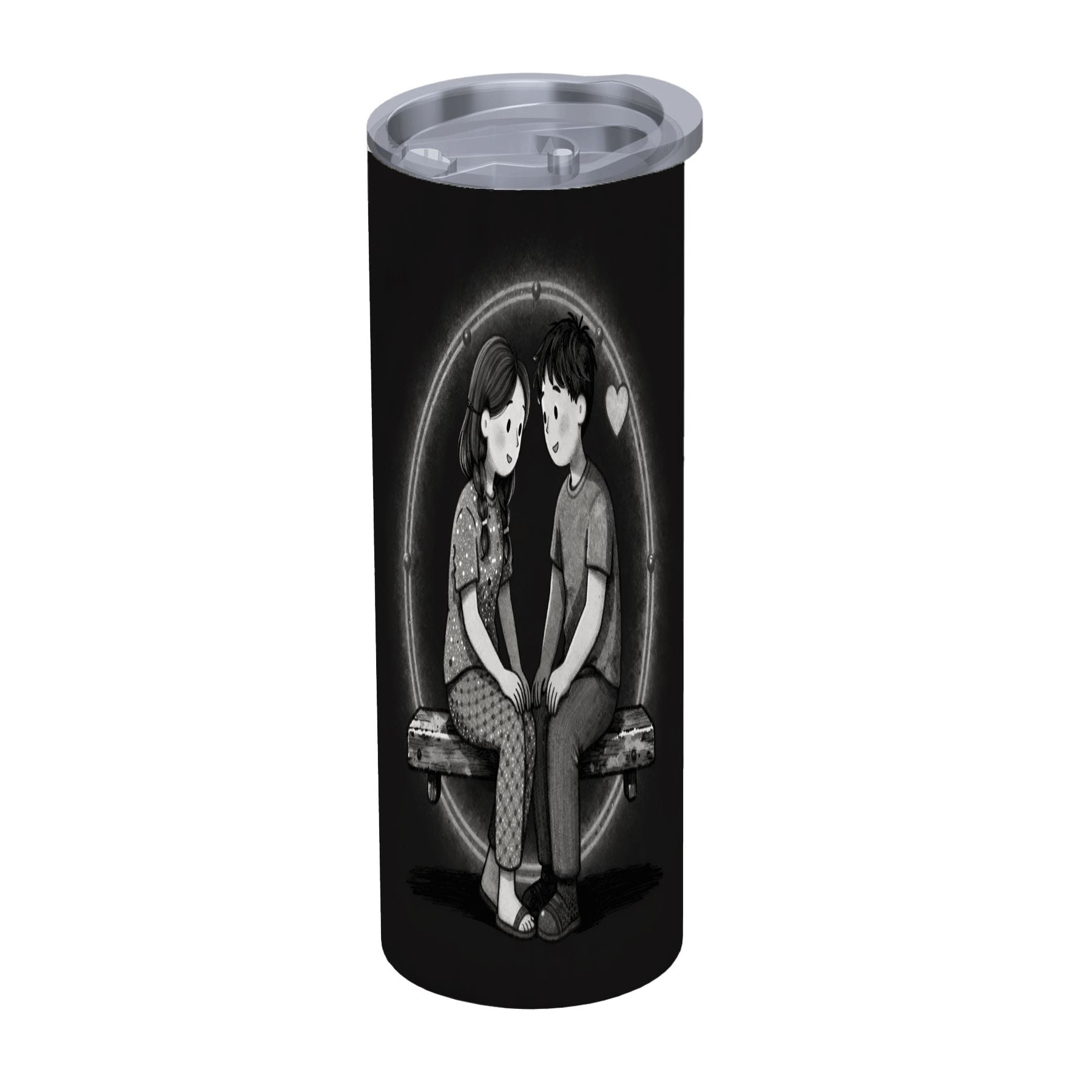 20 oz Stainless Steel Insulated Tumbler with Lid & Straw - Elegant ...