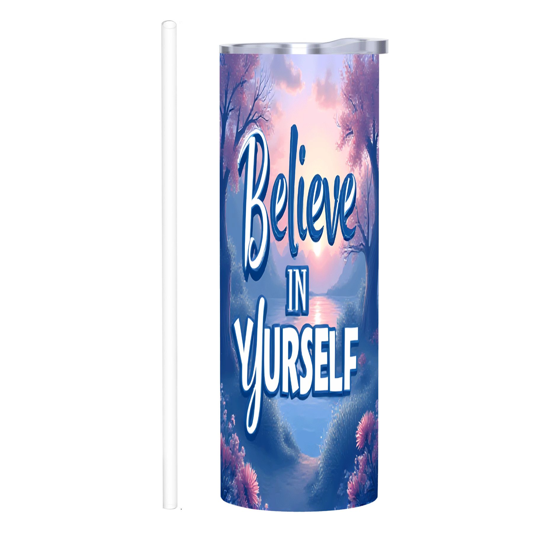 20 oz Stainless Steel Insulated Tumbler with Lid & Straw - Scenic ...
