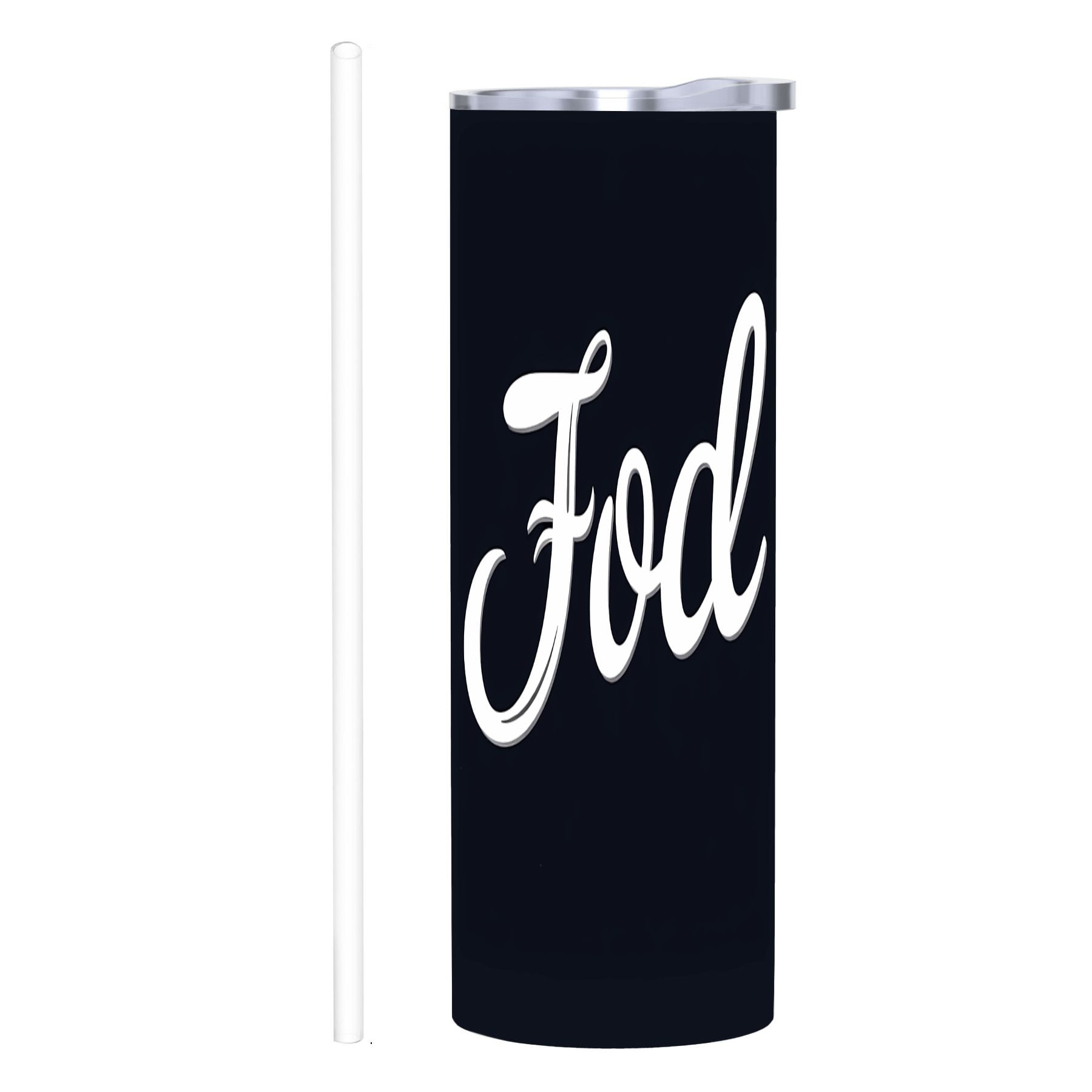 20 oz Stainless Steel Insulated Tumbler with Lid & Straw - Stylish ...