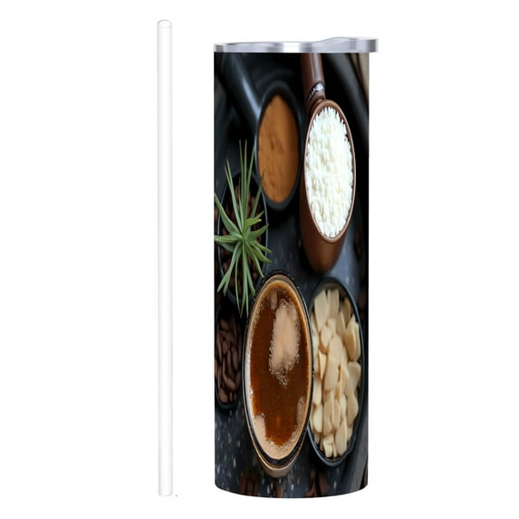 20 oz Stainless Steel Insulated Tumbler with Lid & Straw - Stylish ...