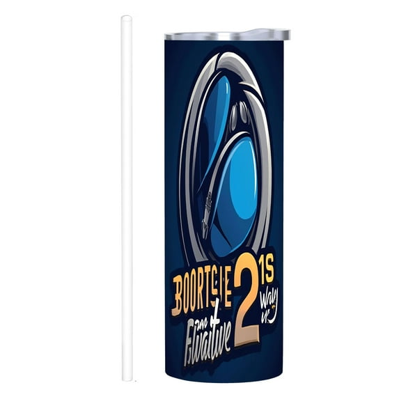 20 oz Stainless Steel Insulated Tumbler with Lids & Straw - Modern Blue ...