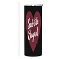20 oz Stainless Steel Insulated Tumbler with Maroon Heart Design ...