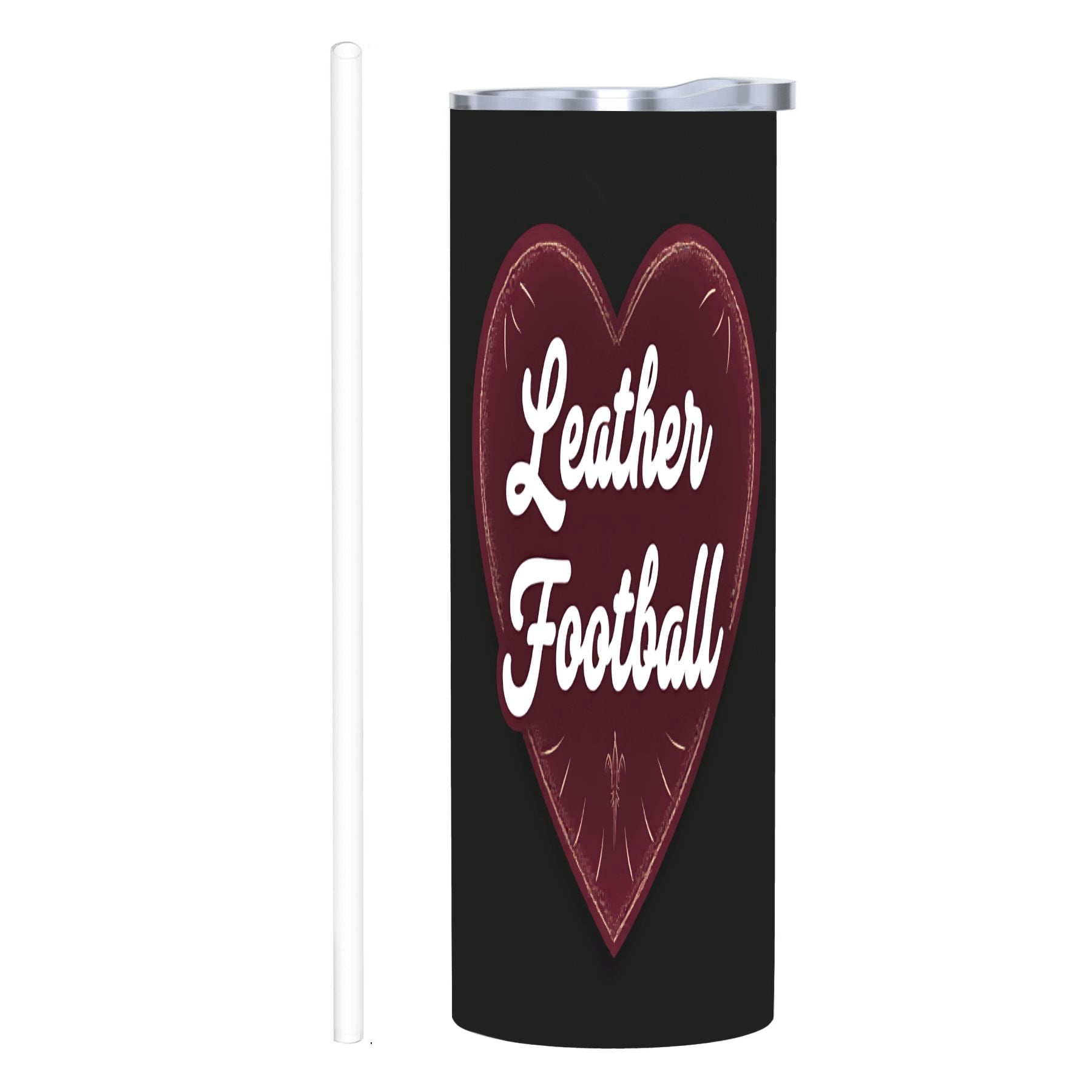 20 oz Stainless Steel Insulated Tumbler with Metallic Lid Heart-Shaped ...