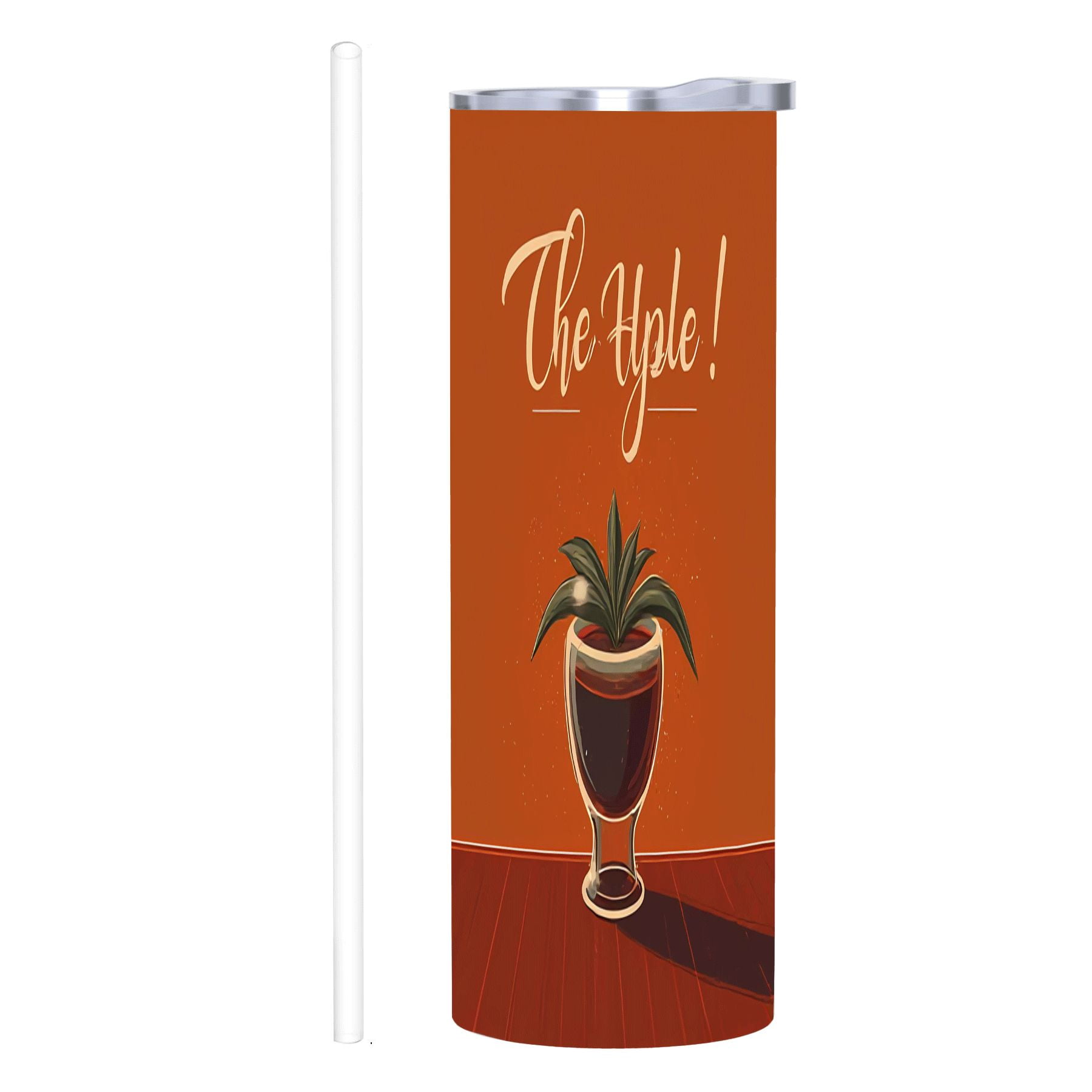 20 oz Stainless Steel Insulated Tumbler with Metallic Lid Orange ' The ...