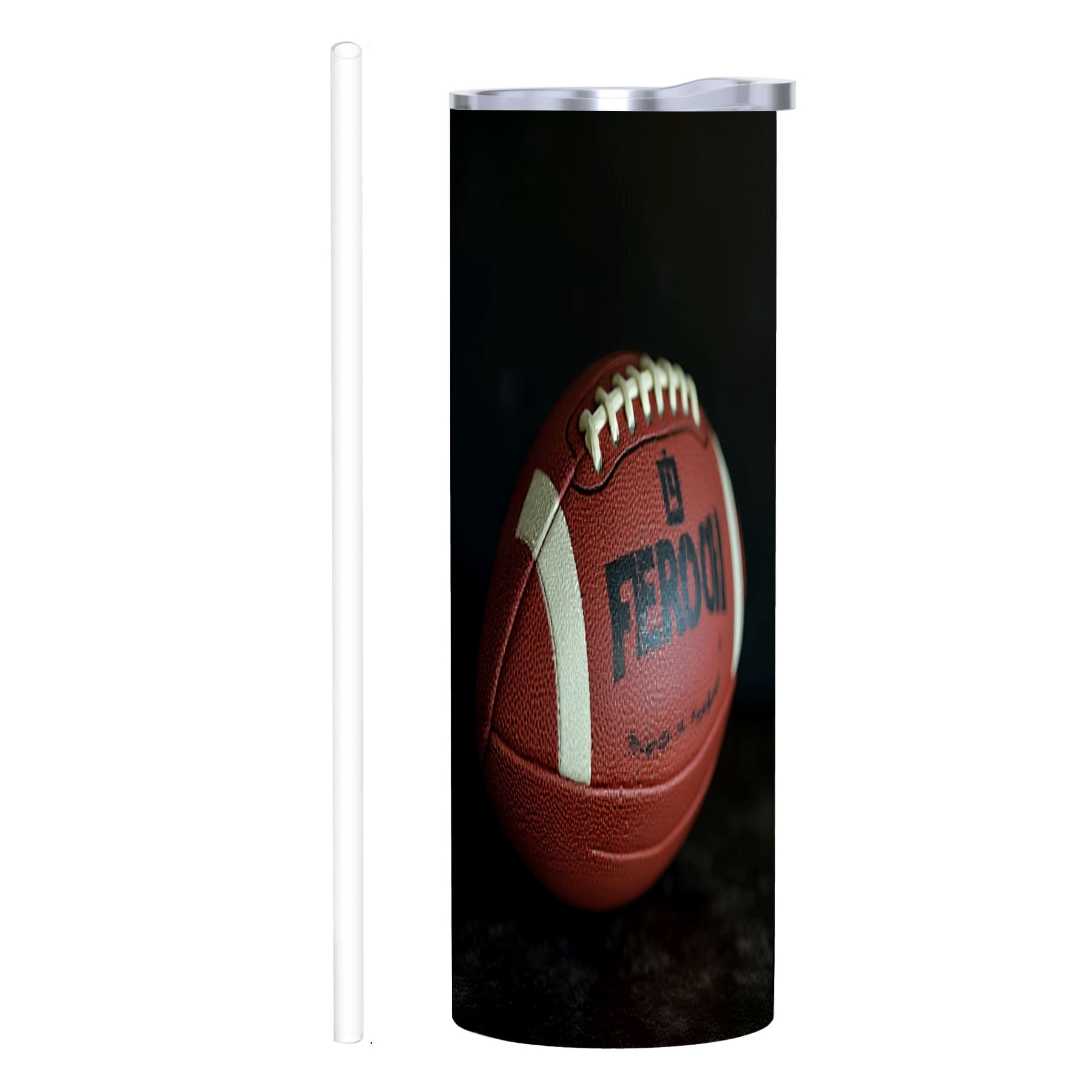 20 oz Stainless Steel Insulated Tumbler with Metallic Lid & Straw - Red ...