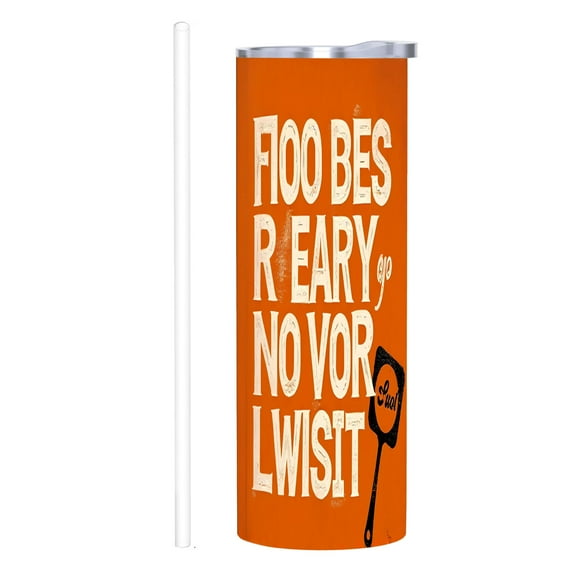 20 oz Stainless Steel Insulated Tumbler with Pumpkin Spatula Design ...