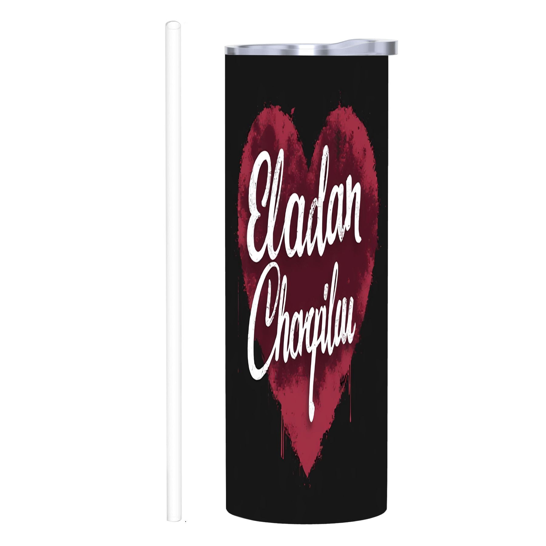20 oz Stainless Steel Insulated Tumbler with Red Heart Design ...