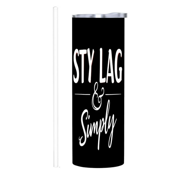 20 oz Stainless Steel Insulated Tumbler with Silver Lid Stylish " STY ...