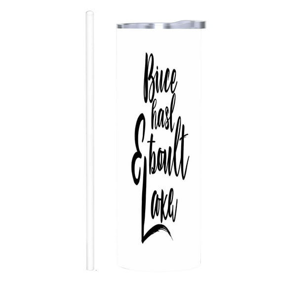 20 oz Stainless Steel Insulated Tumbler with Stylish Cursive Design ...