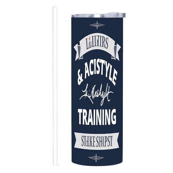 20 oz Stainless Steel Insulated Tumbler with Stylish Metallic Lid ...