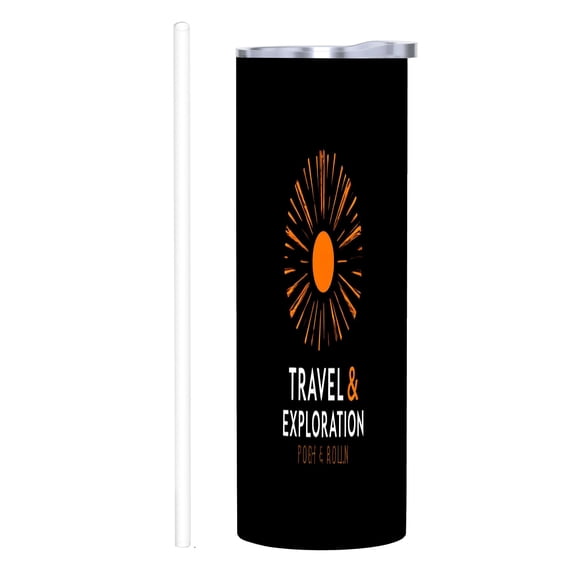 20 oz Stainless Steel Insulated Tumbler with Travel & Exploration ...