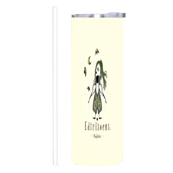 20 oz Stainless Steel Insulated Tumbler with Whimsical Green - Haired ...