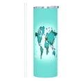 20 oz Stainless Steel Insulated Tumbler with World Map Design ...
