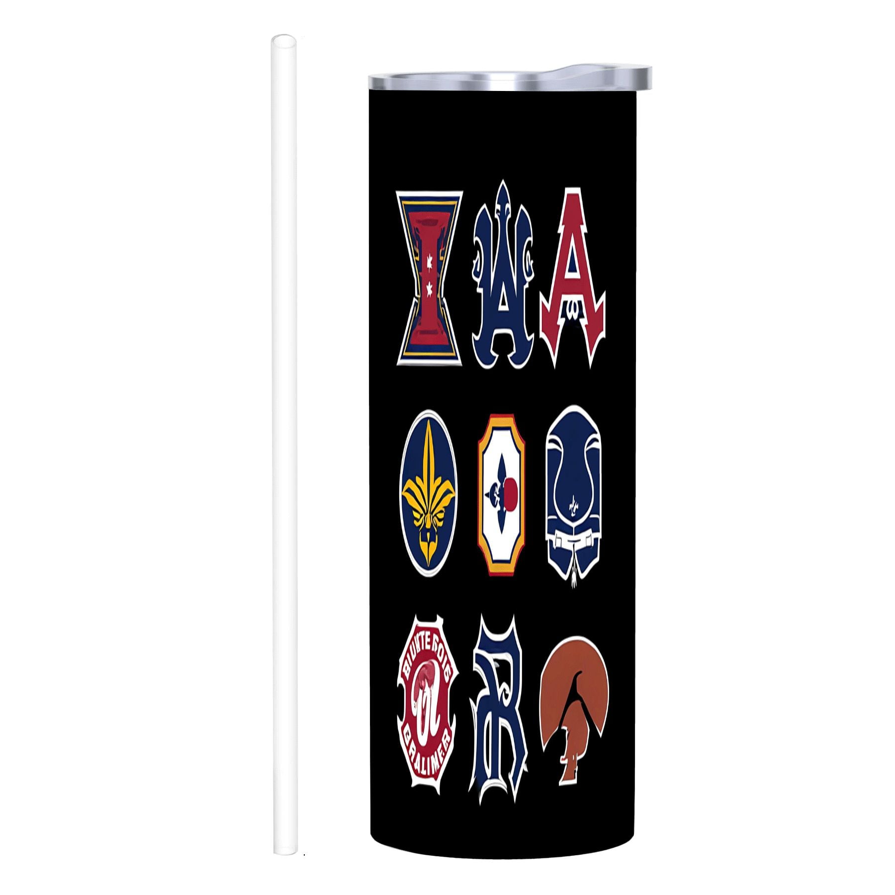 20 oz Stainless Steel Insulated Tumblers - Colorful Sports Team Logos ...