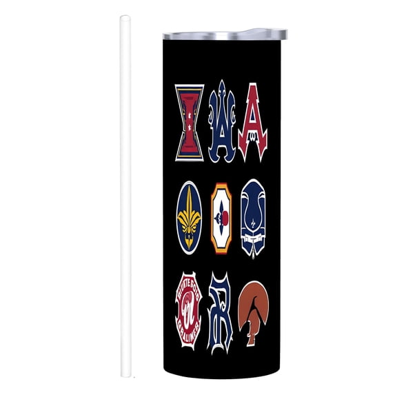 20 oz Stainless Steel Insulated Tumblers - Colorful Sports Team Logos ...