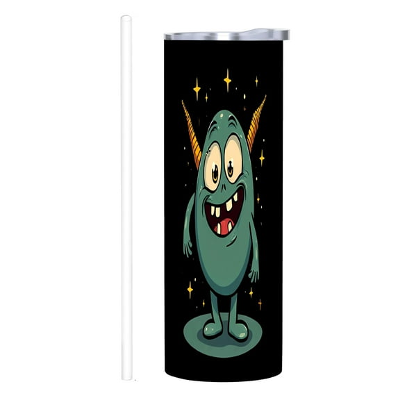 20 oz Stainless Steel Insulated Tumblers - Fun Cartoon Monster Design ...