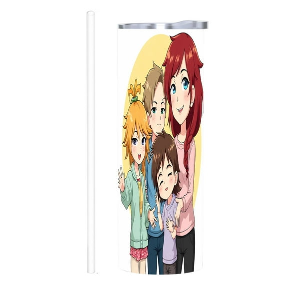 20 oz Stainless Steel Insulated Tumblers with Lids & Straw - Stylish Double Wall Travel Mugs for ...