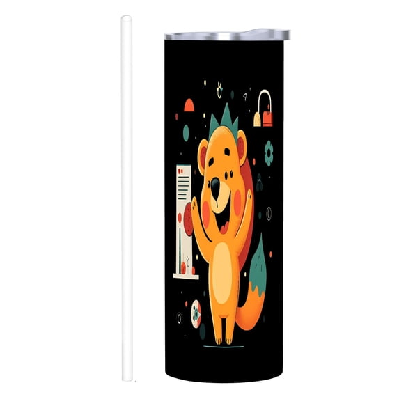 20 oz Stainless Steel Insulated Tumblers with Lids & Straw - Vibrant ...