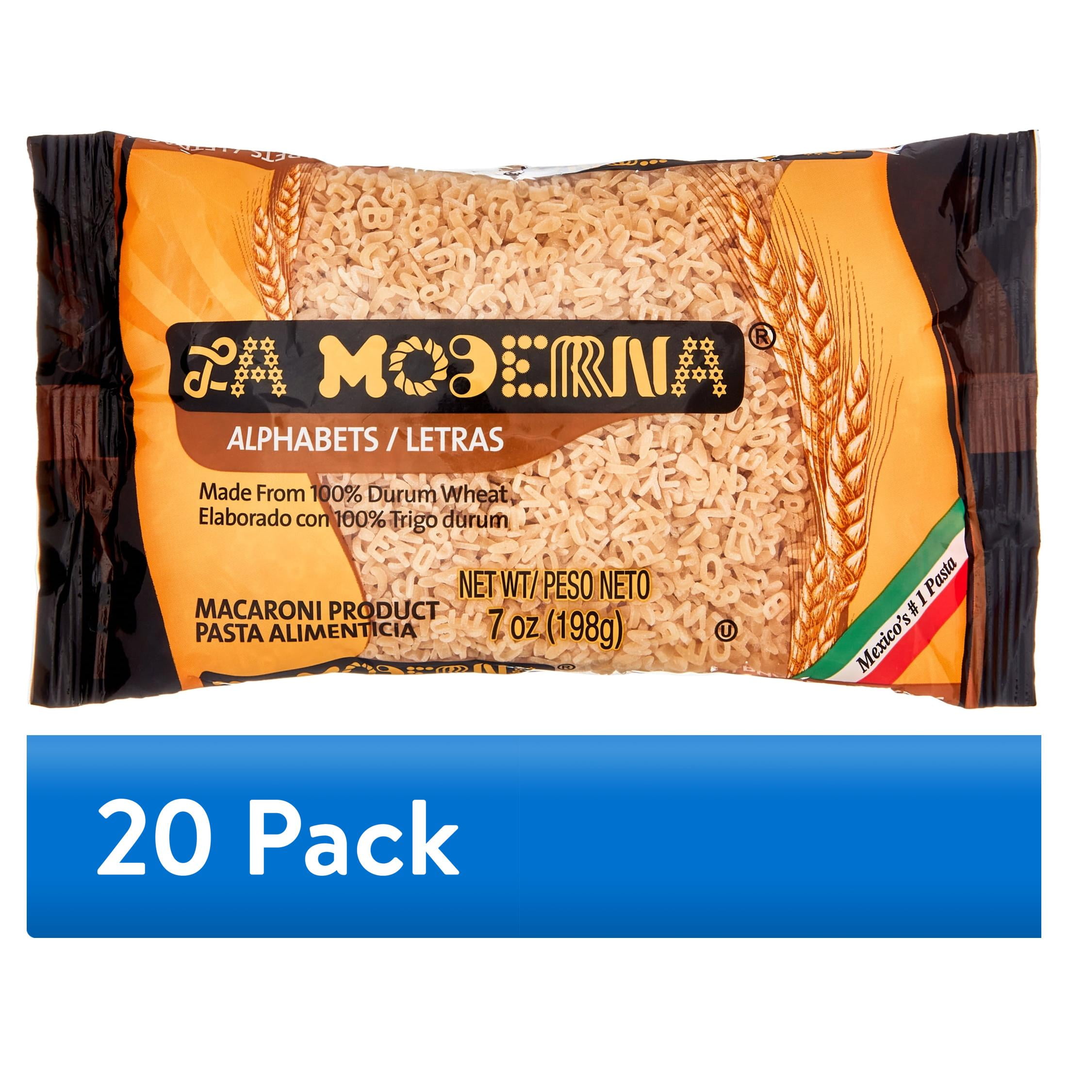 (20 pack) La Moderna Alphabet Pasta has been of preference for many ...