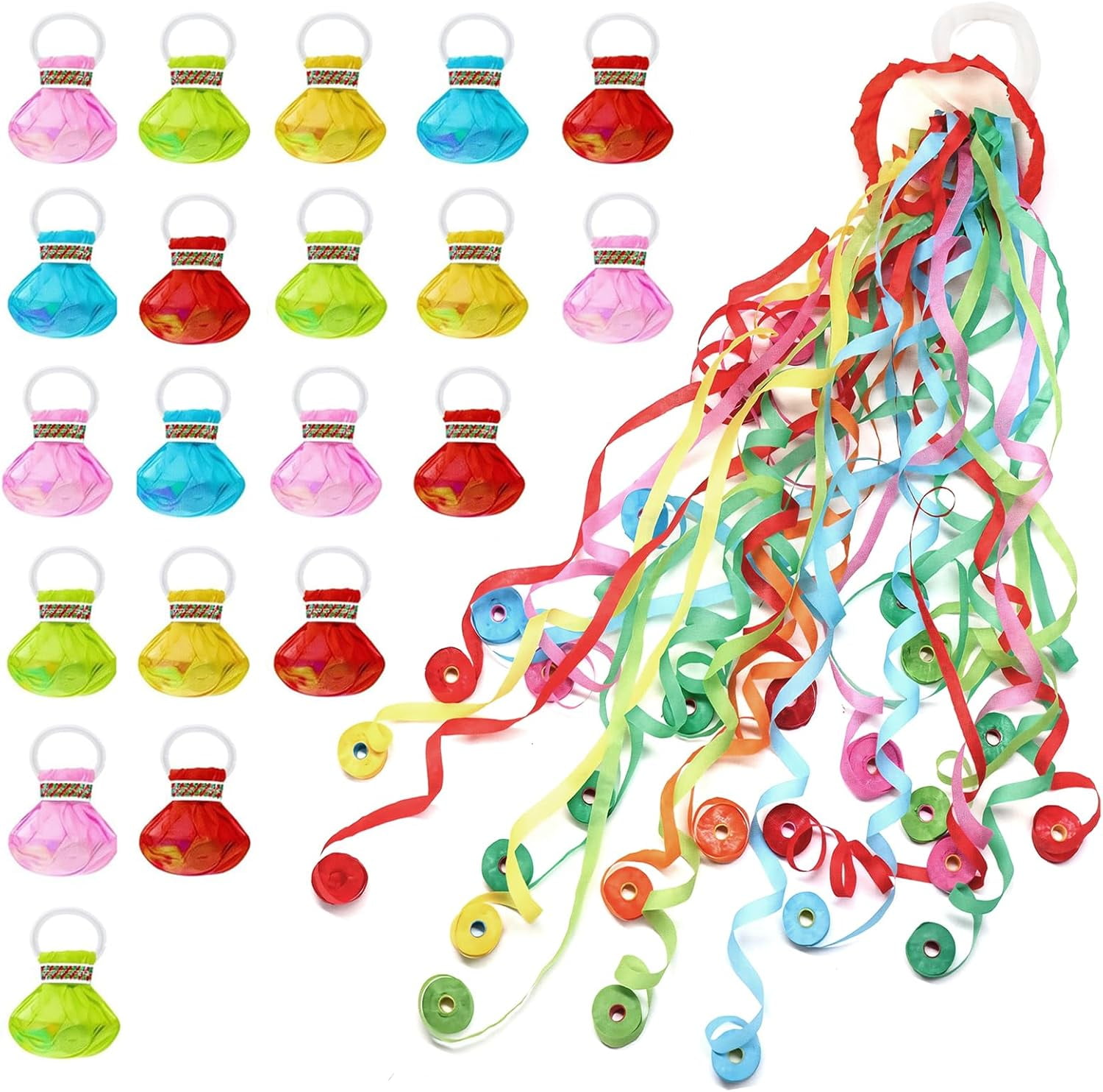 20 pack No Mess Confetti Poppers Streamer for Birthday, Wedding, Party ...