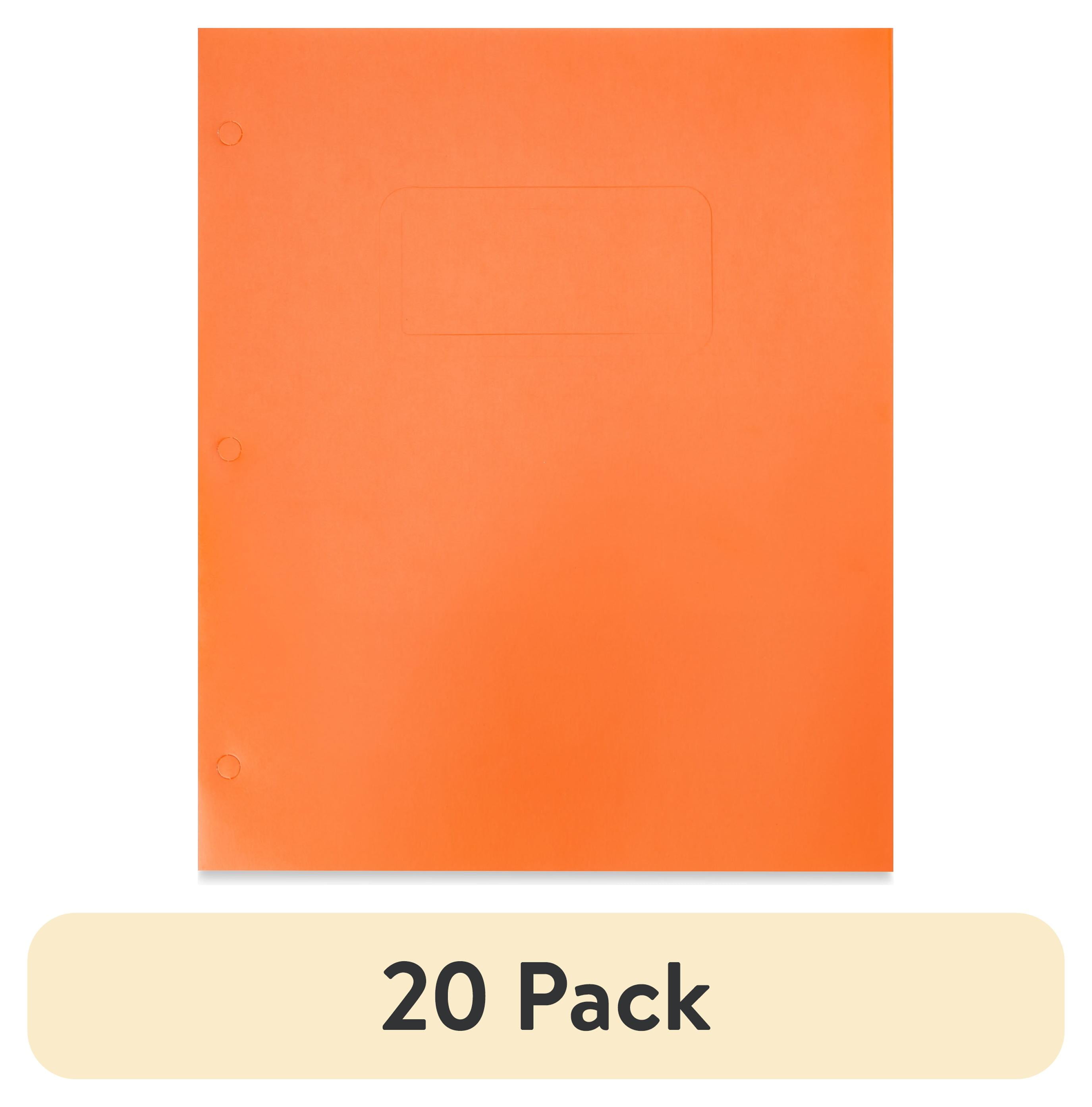 (20 pack) Pen + Gear Two Pocket Paper Portfolios, 50 Count, Orange ...