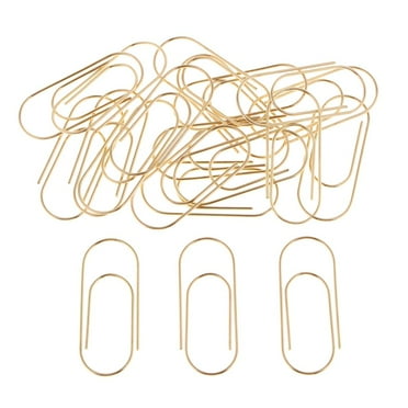 Staples Jumbo Gold Paper Clips Smooth 100/Pack (32012) 480112 - Walmart.com