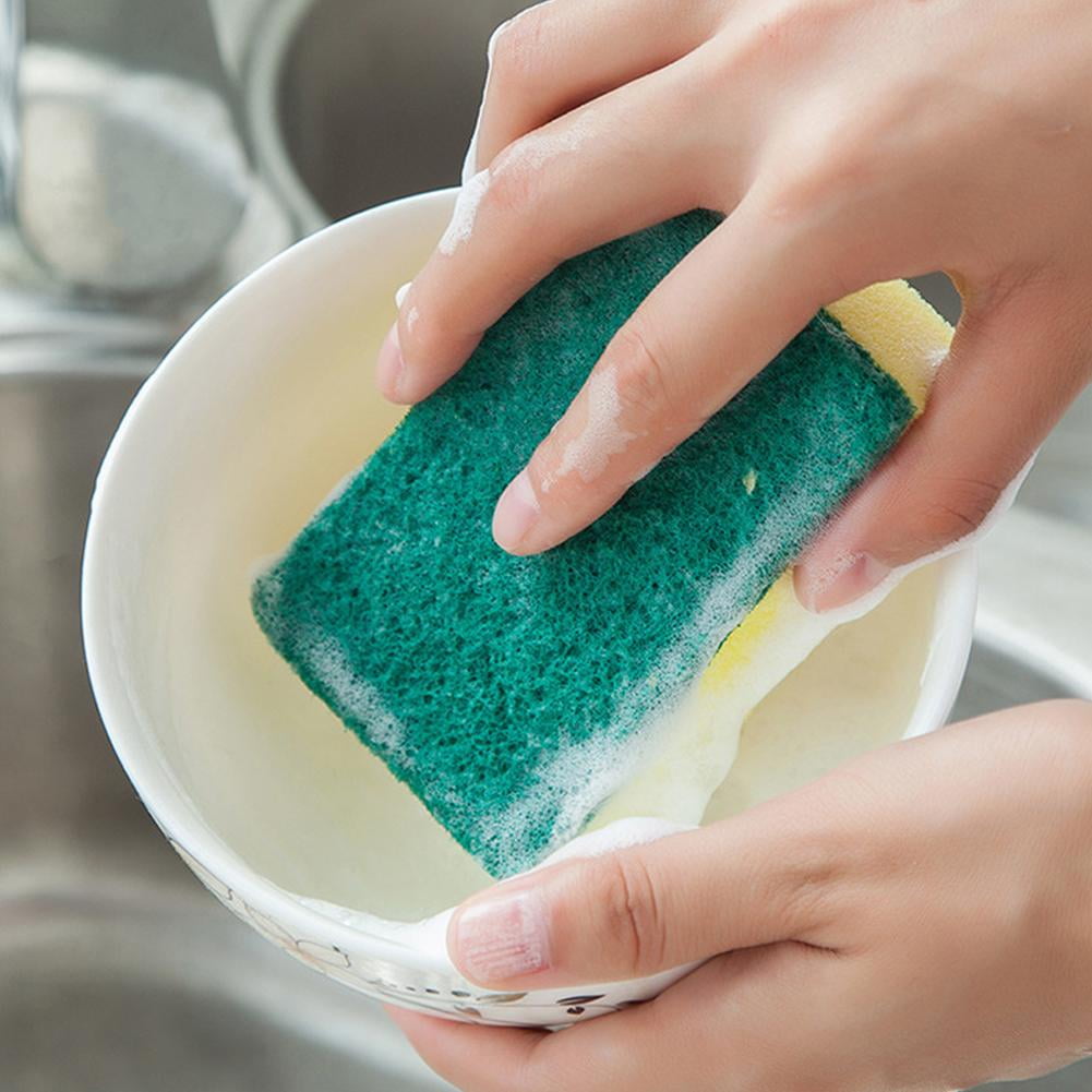 20 packs Magic Cleaning Sponges Reusable Pan Pot Dishwashing Scouring ...