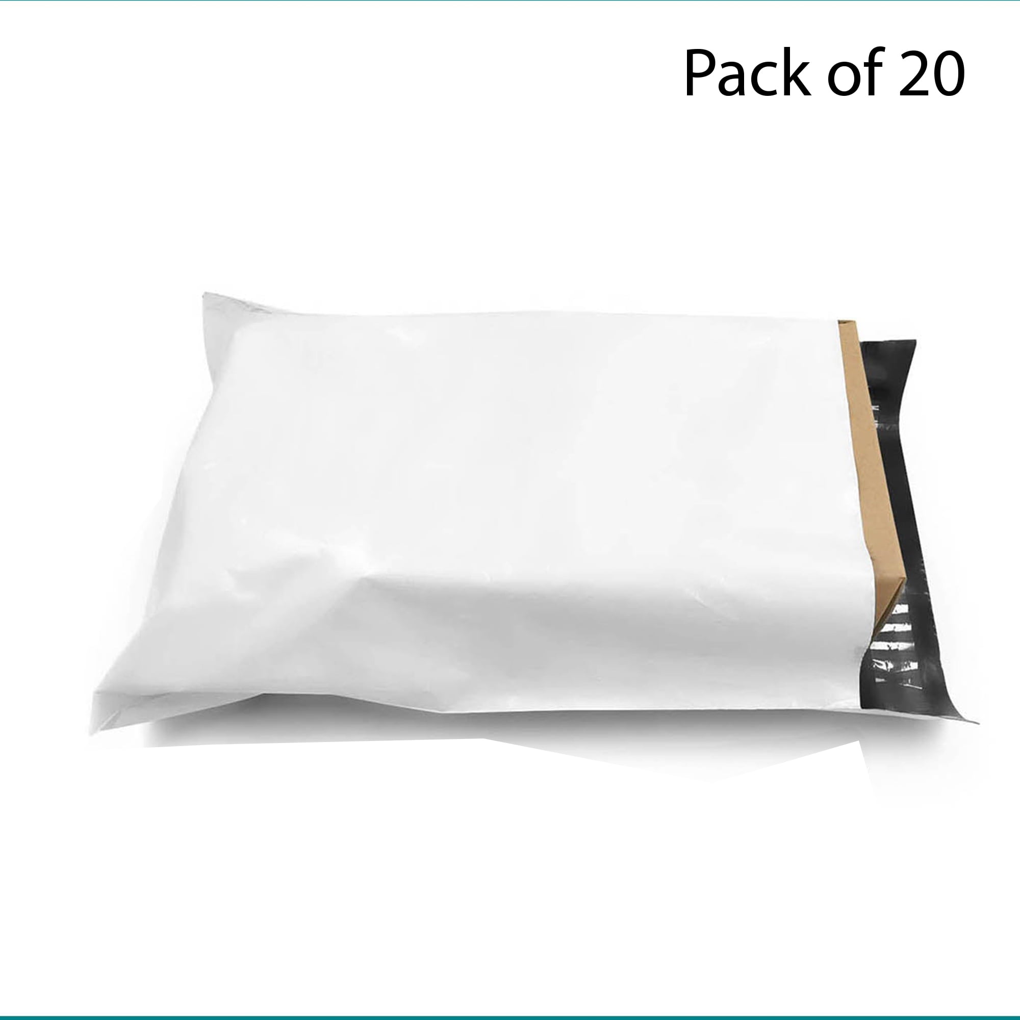 20 packs of Poly Bag Mailer in Glossy Plastic Self Seal Envelopes | 19 ...