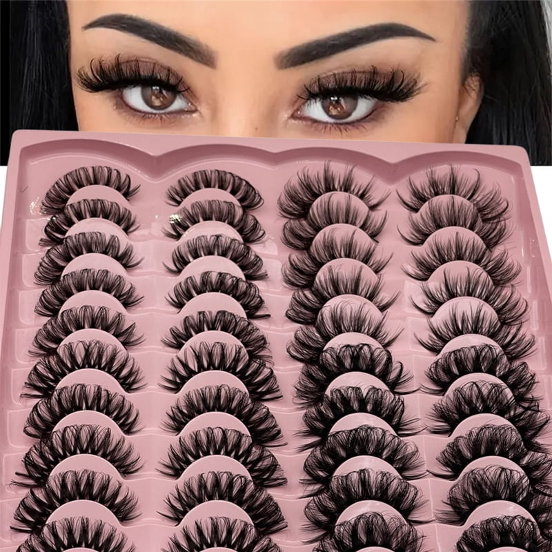 20 pairs Dramatic Volume 3D Faux False Eyelashes for Natural Looking Eyelash Extensions and ...