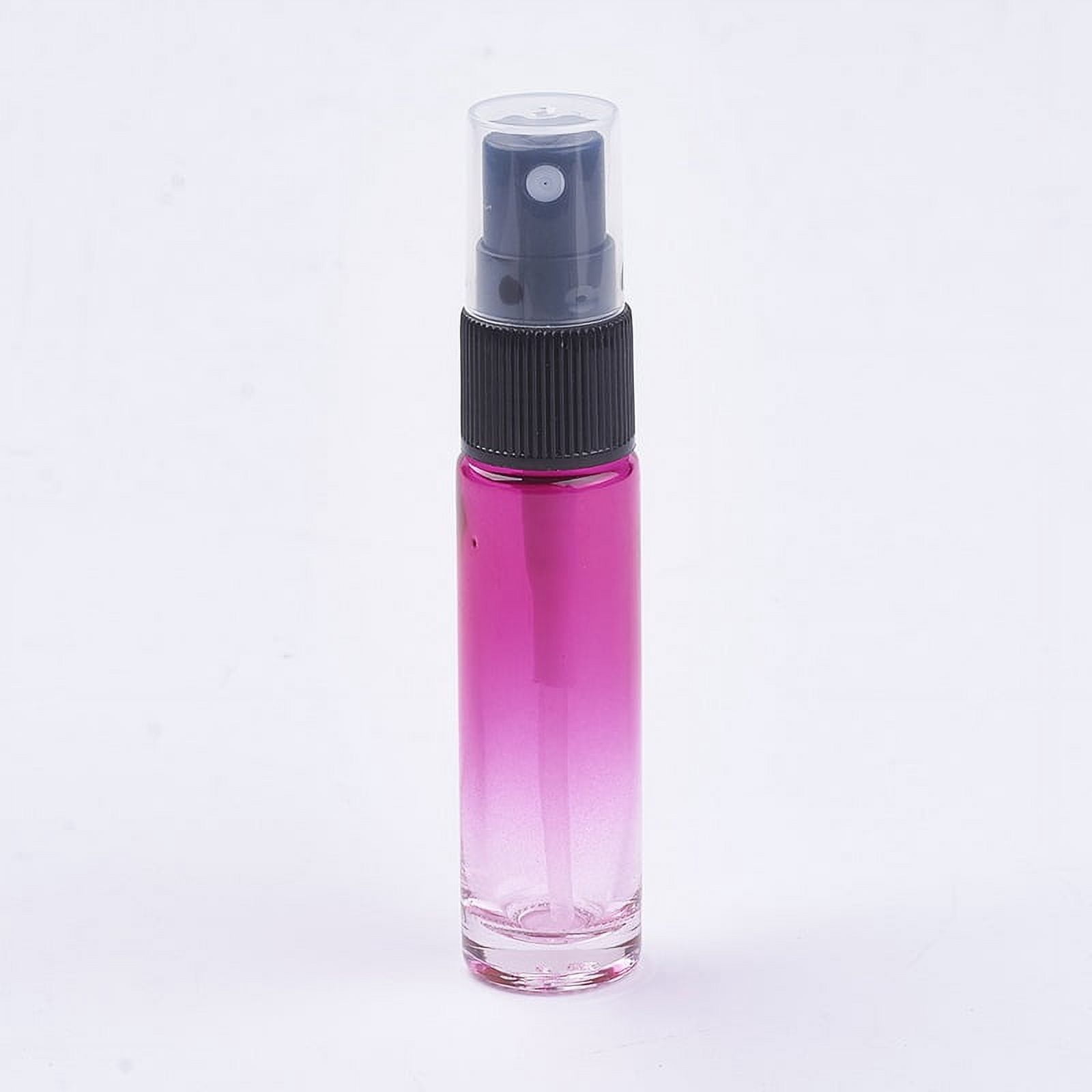 20 pc 10ml Glass Gradient color Refillable Spray Bottles with PP ...