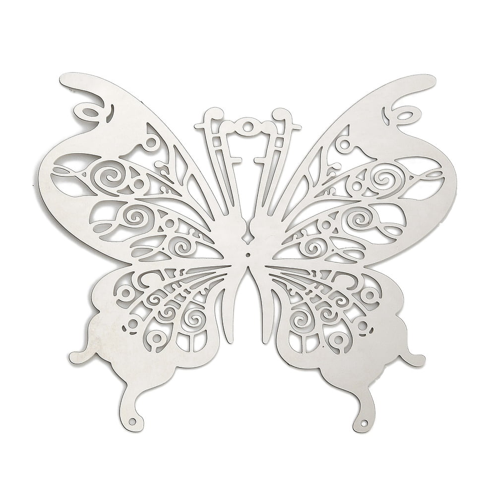 20 pc 201 Stainless Steel Laser Cut Connector Charms Butterfly Links ...