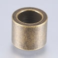 20 pc 304 Stainless Steel Beads Large Hole Beads Column Bronze 10x8mm ...