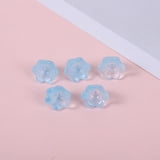 20 pc Glass Beads Lily Flower Light Sky Blue 12x8mm Hole: 1.4mm ...