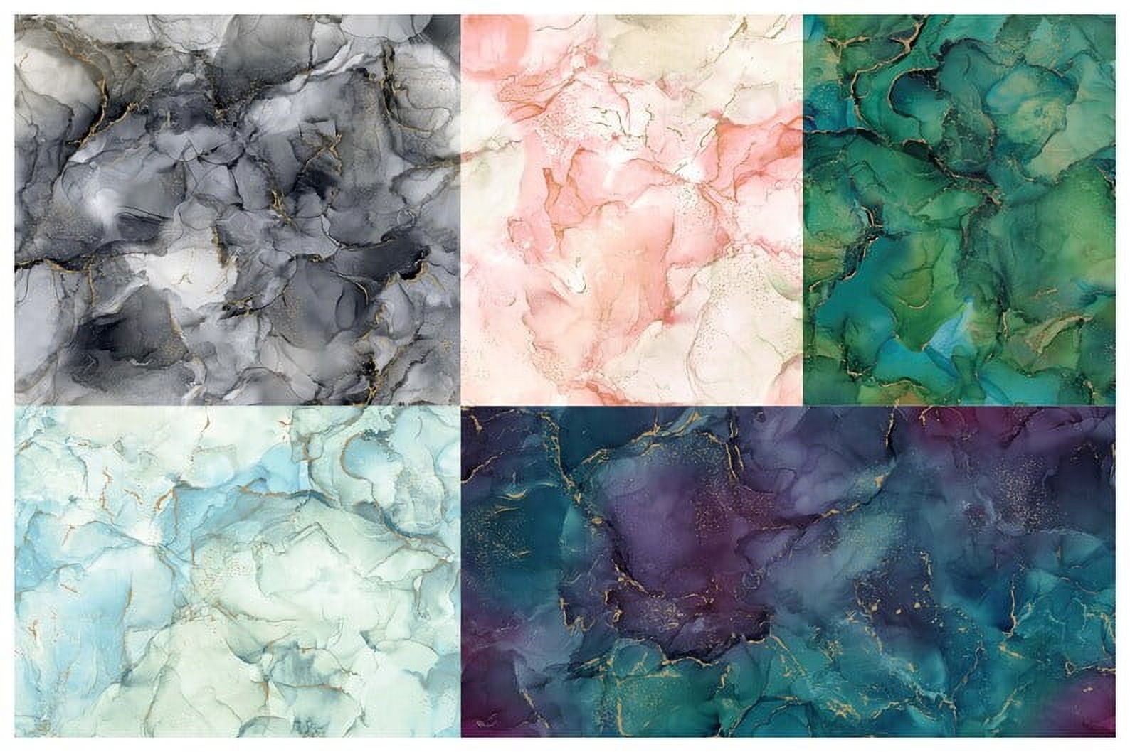 20 pc Midas Touch Fat Quarter Bundle Metallic Gold Marble FQ Precuts ...