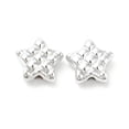 20 pc Plating CCB Plastic Beads Star Platinum 18.5x20.2x9.3mm Hole: 3mm ...